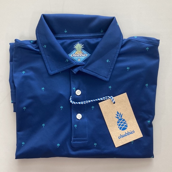 chubbies | Shirts | Chubbies Mens Performance Polo The Palm Dot Com ...